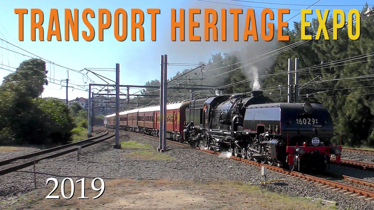 Steam locomotives 3265-6029 Transport Heritage Expo 2019 - YouTube
