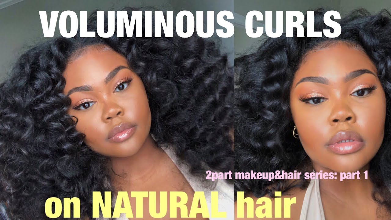 SUMMER Friendly Curls Tutorial! Natural Hair! - YouTube
