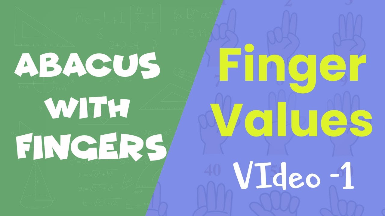 Finger Values in Abacus | Abacus with Fingers | Abacus Tutorial ...