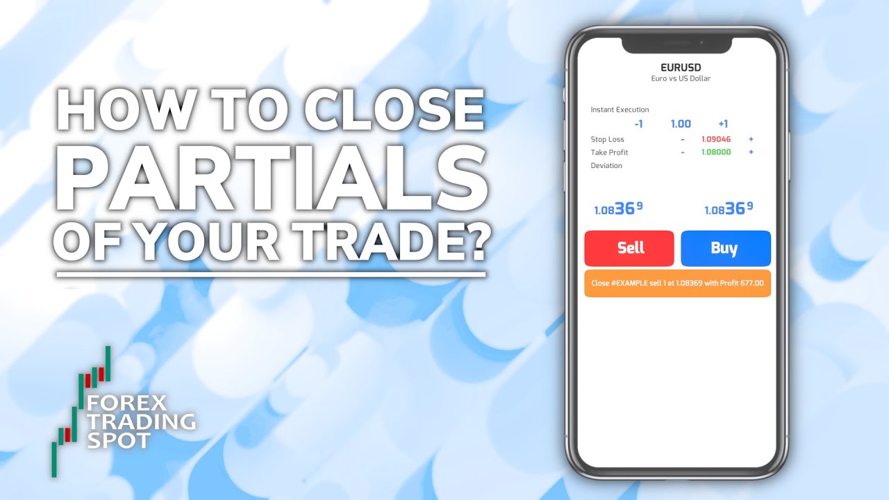 How to close partials of your trade [MetaTrader] - YouTube