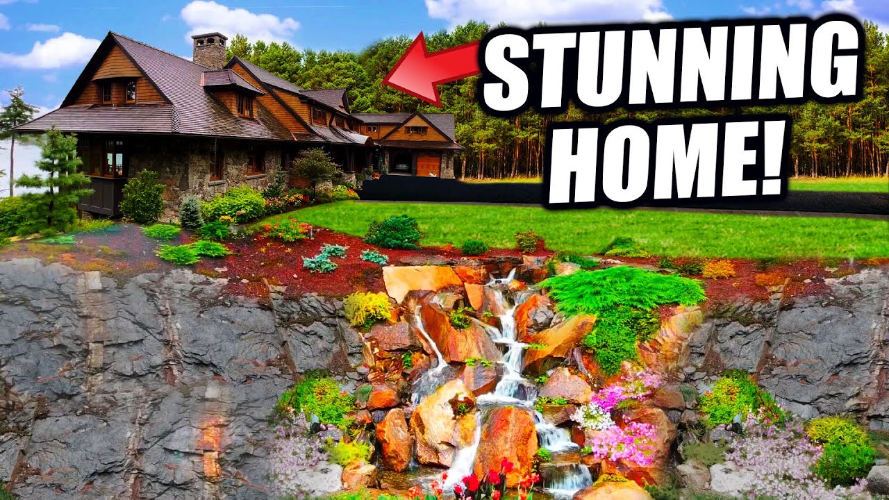 The NICEST Place you've EVER Seen. Driveway WATERFALLS - YouTube