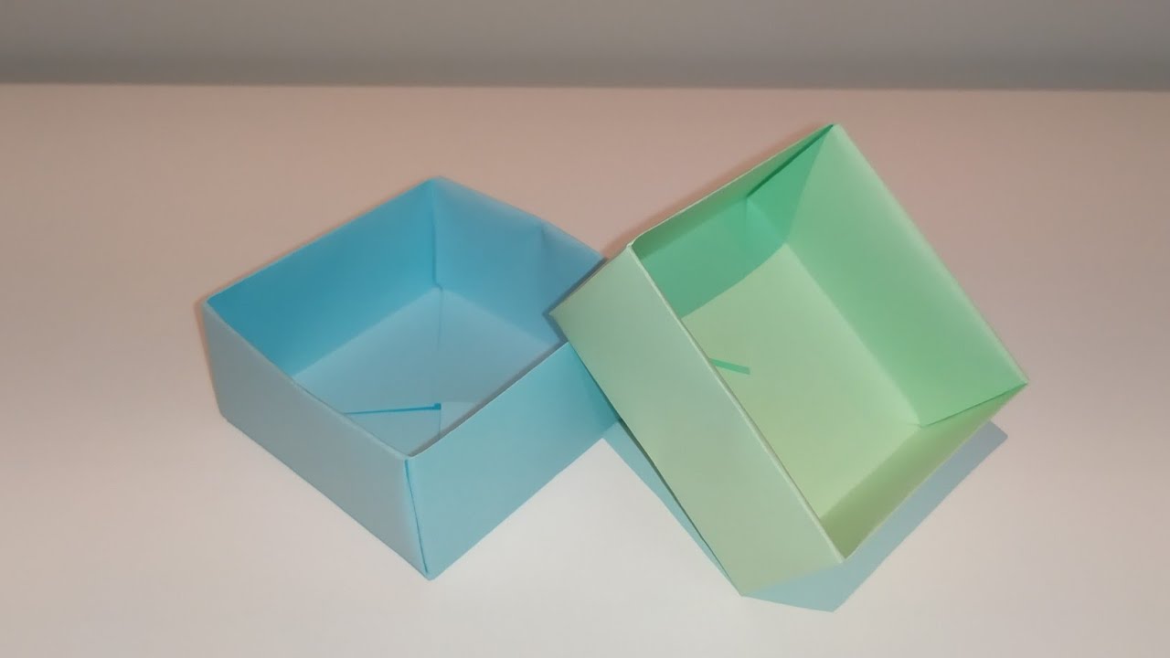 ¿Como hacer una caja de origami? - papel - ( Origamis De Marc ) - YouTube