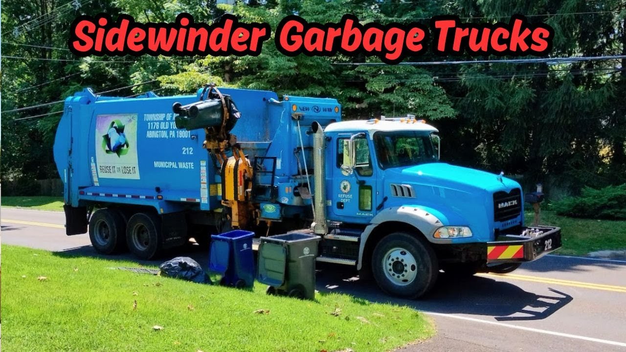 New Way Sidewinder Garbage Trucks! - YouTube
