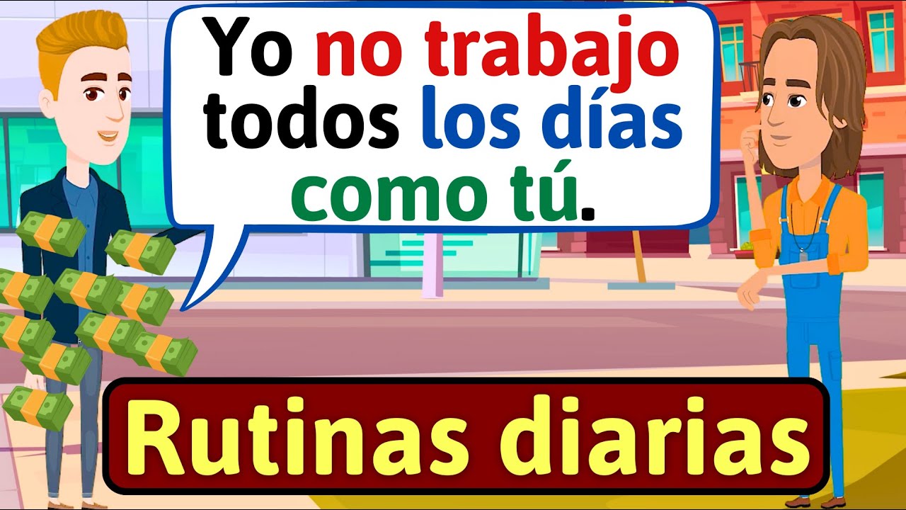 Rutinas diarias en español | APRENDE ESPAÑOL | Conversaciones para ...
