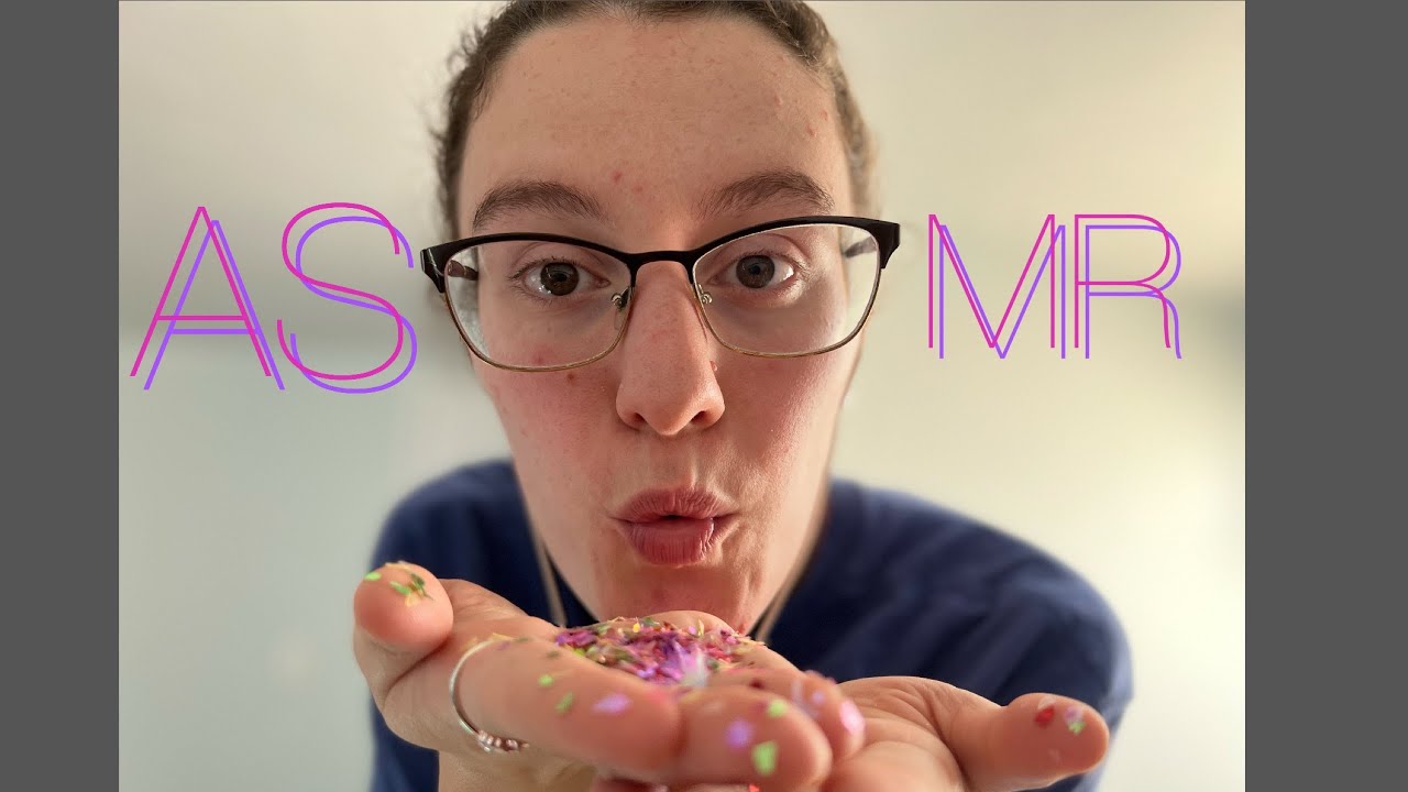 ASMR| Sprinkling Positive Glitter All Over You - YouTube