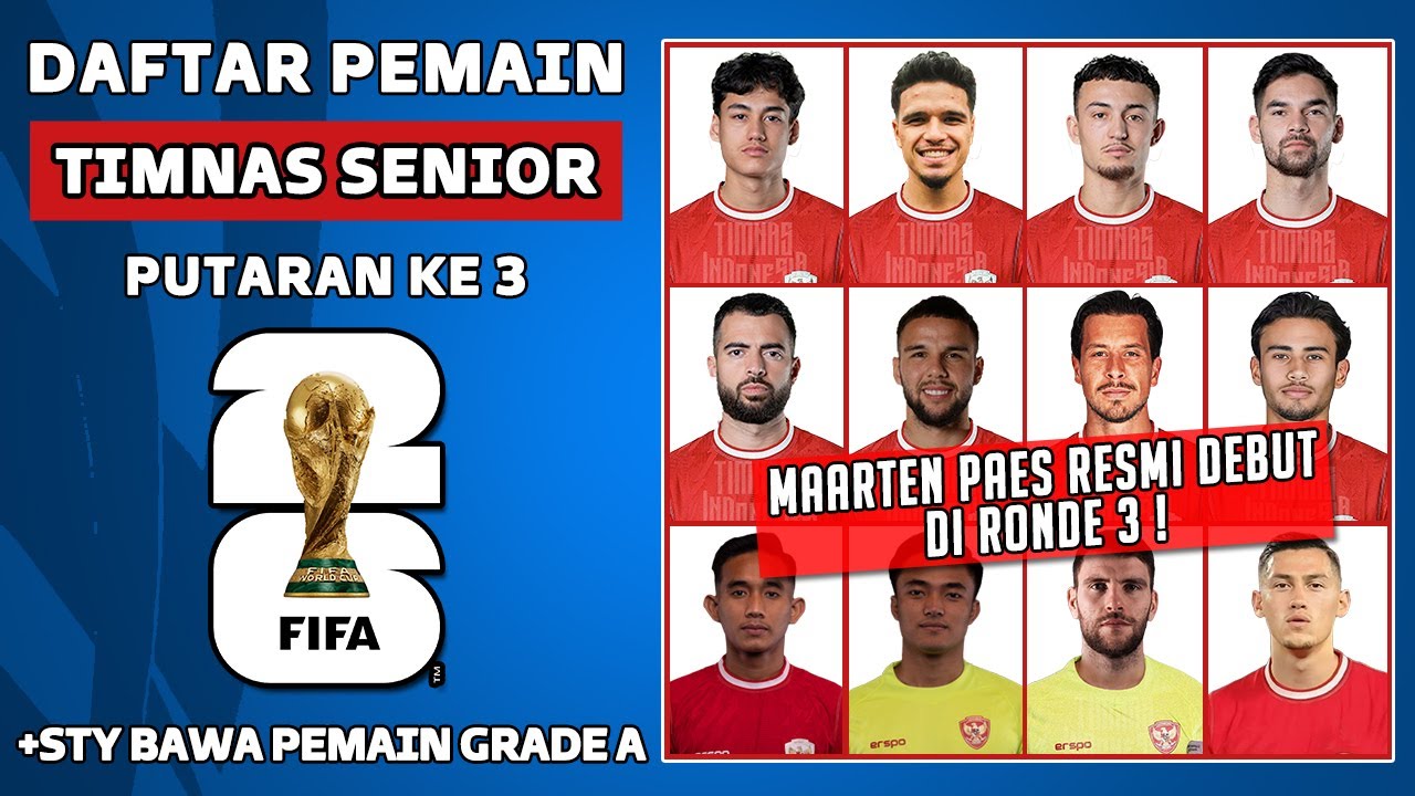 RESMI DEBUT! DAFTAR PEMAIN TIMNAS INDONESIA SENIOR 2024 - KUALIFIKASI ...