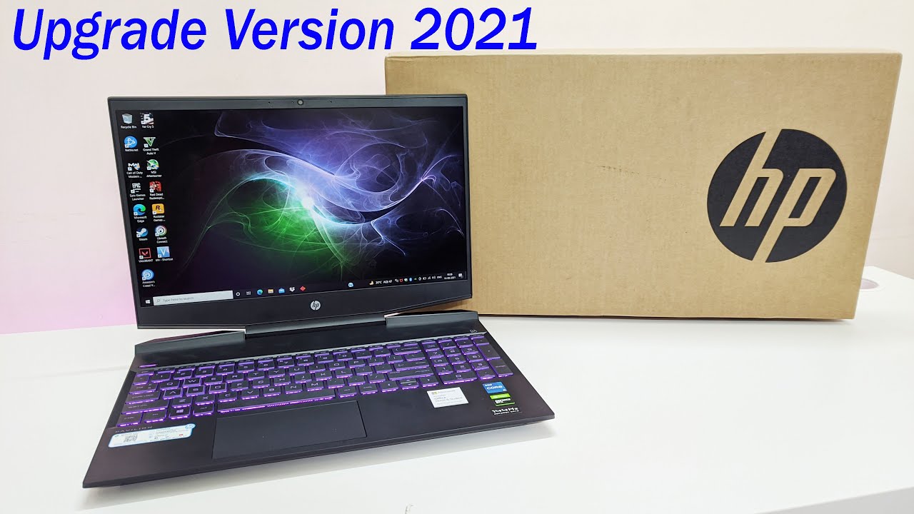 HP Pavilion Gaming Upgrade Version 2021 - Unboxing & Review - 6 Games ...