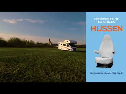 Hussen von Cowan Textiles als Schonbezüge für Reisemobilsitze