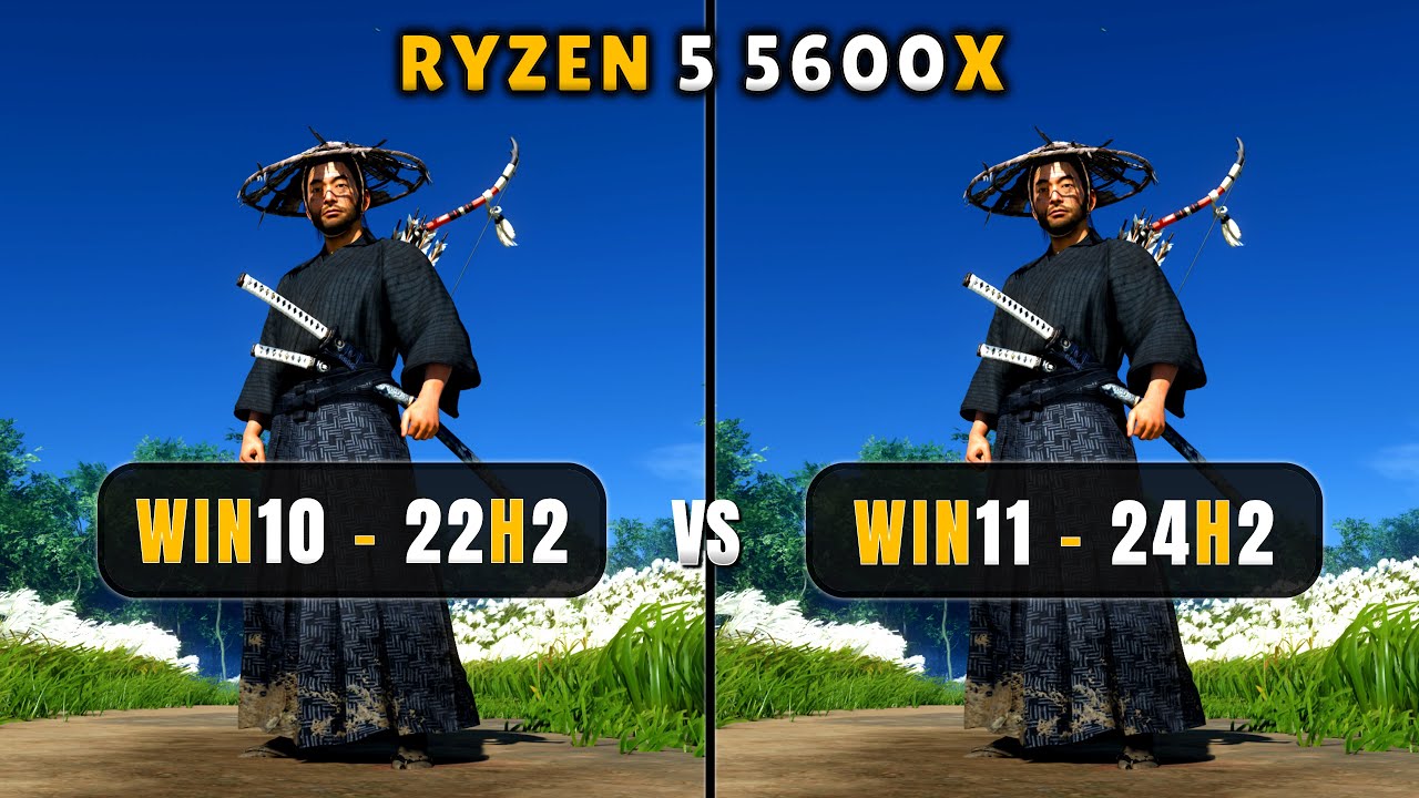 Windows 10 22H2 vs Windows 11 24H2 - Ryzen 5 5600x - Zen3 - YouTube