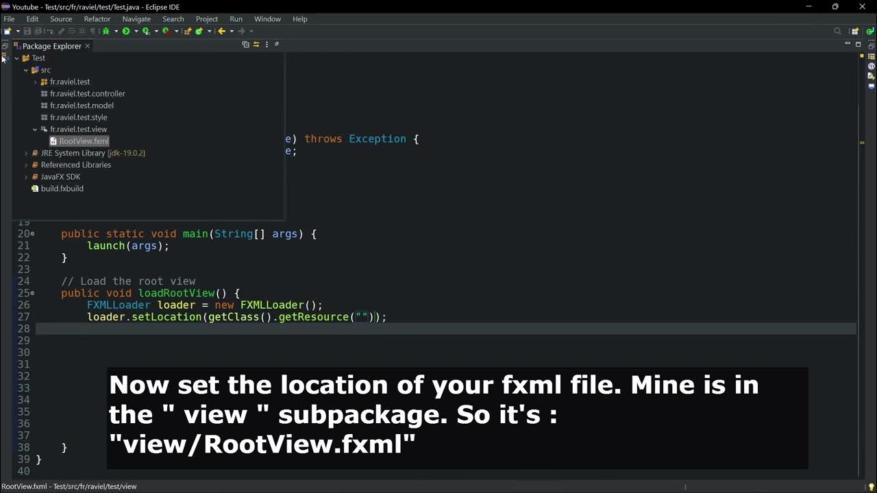 Easy way to load FXML file | JavaFX 19 | Eclipse - YouTube Easy way to load FXML file | JavaFX 19 | Eclipse - YouTube