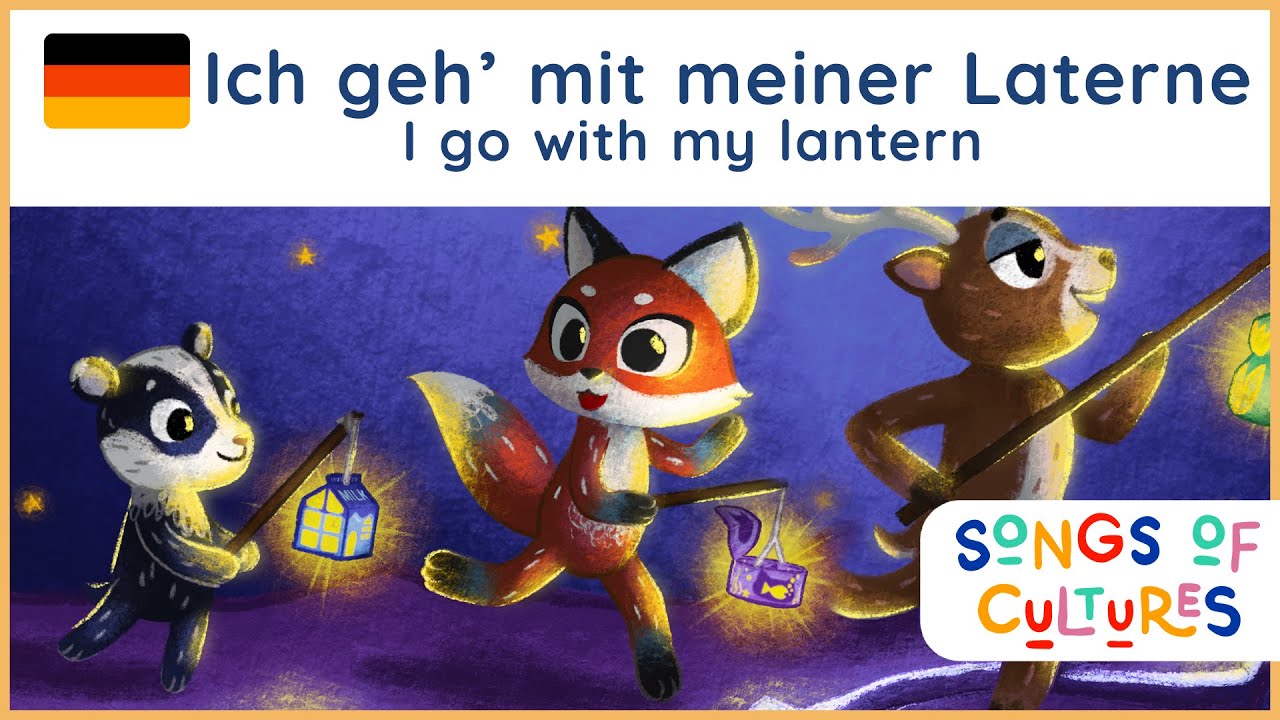 Ich geh mit meiner Laterne - I go with my Lantern | German Children's ...