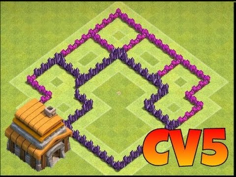 TOP LAYOUT PARA CV5 + REPLAY - CLASH OF CLANS - YouTube