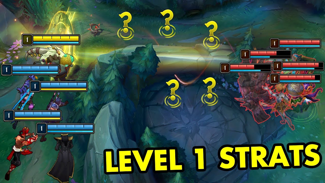 18 Minutes "LEVEL 1 TACTICS" in League of Legends - YouTube