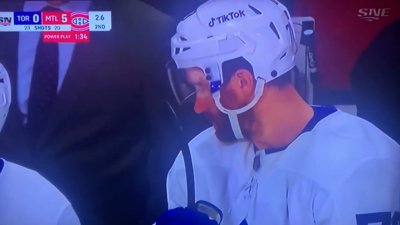 JAKE MUZZIN SEASON ENDING INJURY ** hits head on ice vs Habs - YouTube