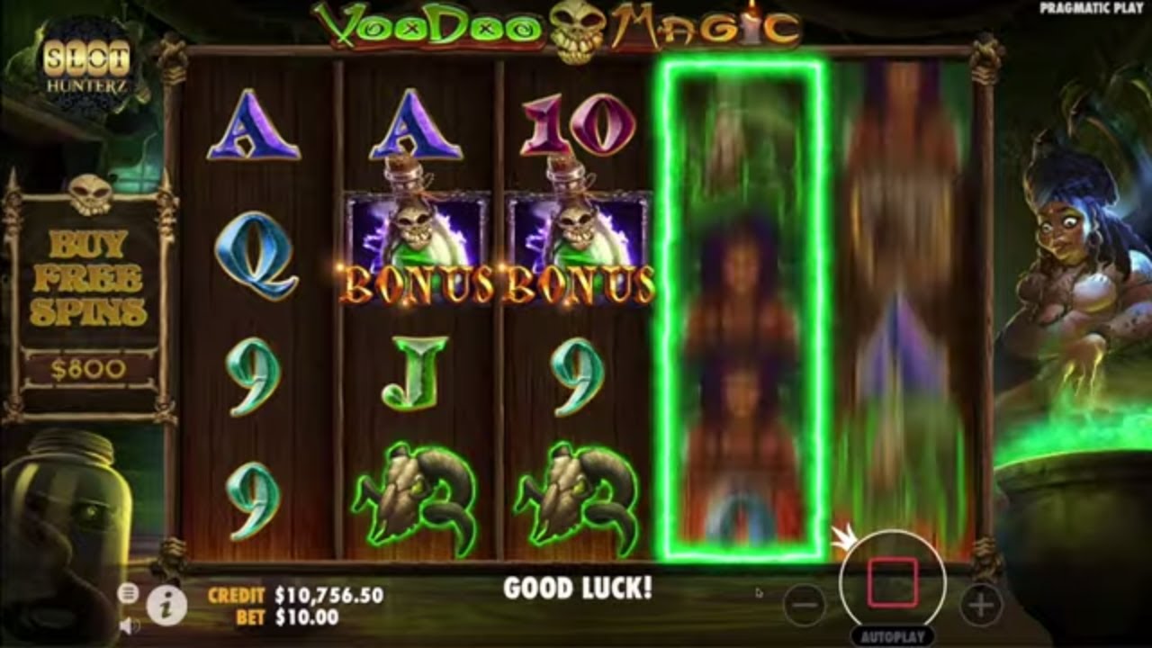 Voodoo Magic Slot Review & Bonus Feature (Pragmatic) - YouTube