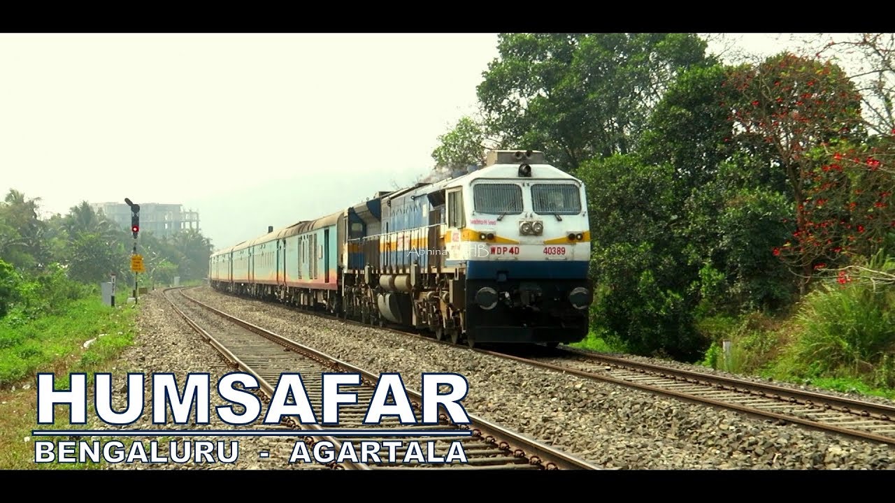 Bengaluru Cantt - Agartala Humsafar Express (12503) with Howrah's dual ...