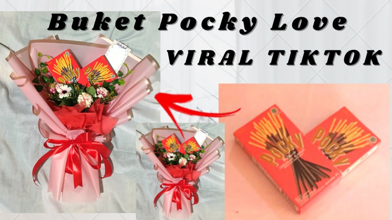 cara bikin buket Snack Pocky love //buket Pocky love viral tiktok - YouTube