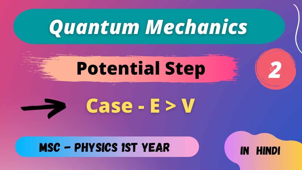Quantum Mechanics | Potential Step | [Part 2] - YouTube