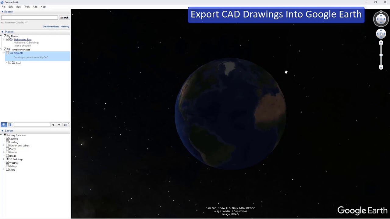 AllyCAD Software: Export your drawing as KML for Google Earth ...