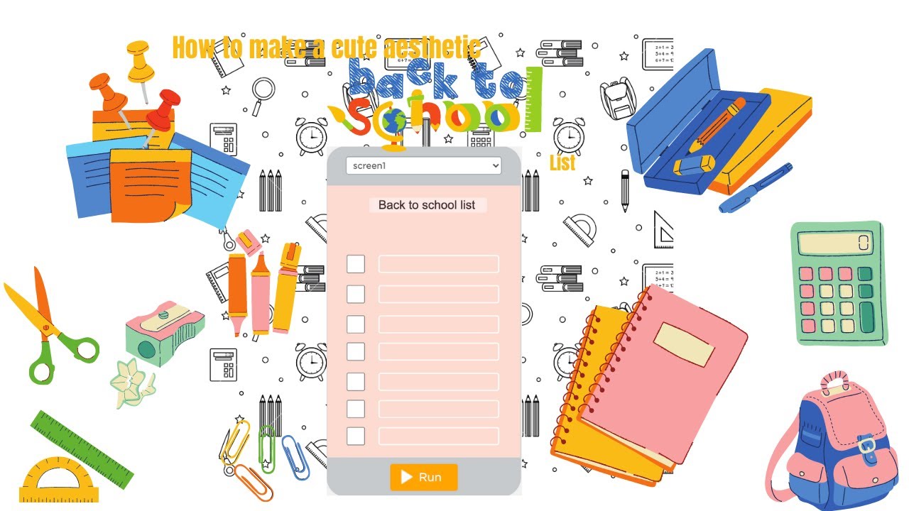 //HOW TO MAKE// AESTHETIC// BACK TO SCHOOL LIST😎// (NO CODING NEEDED ...