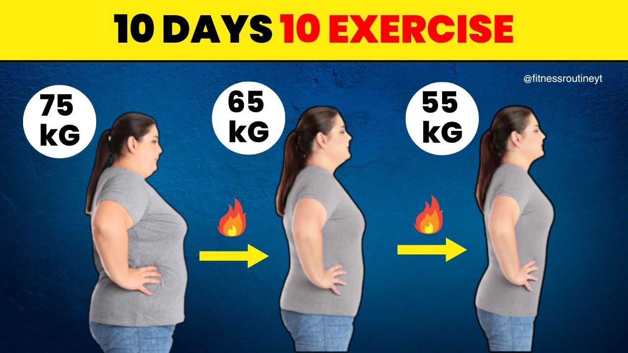 30 Days Weight loss challenge 🔥 | Easy Exercise For Weight Loss | Fat ...