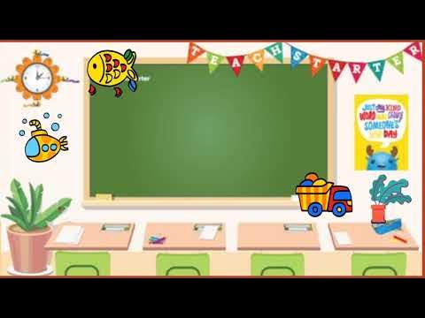 Animated Virtual Classroom Green Screen Background Video Lesson Green ...