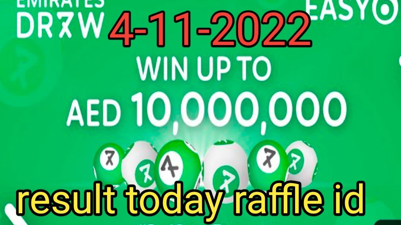 easy6 Emirates live draw today/easy six Draw no6/ raffle id/winning ...