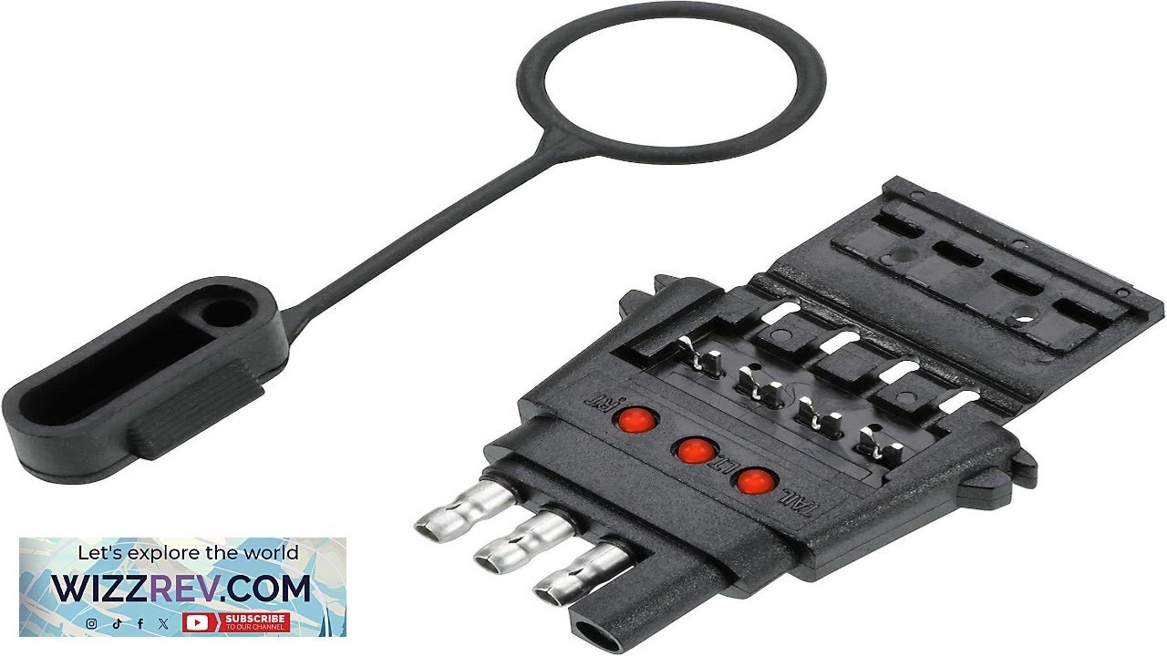 Reese Towpower 78115 Insta-Plug Trailer End Connector with LED Circuit ...