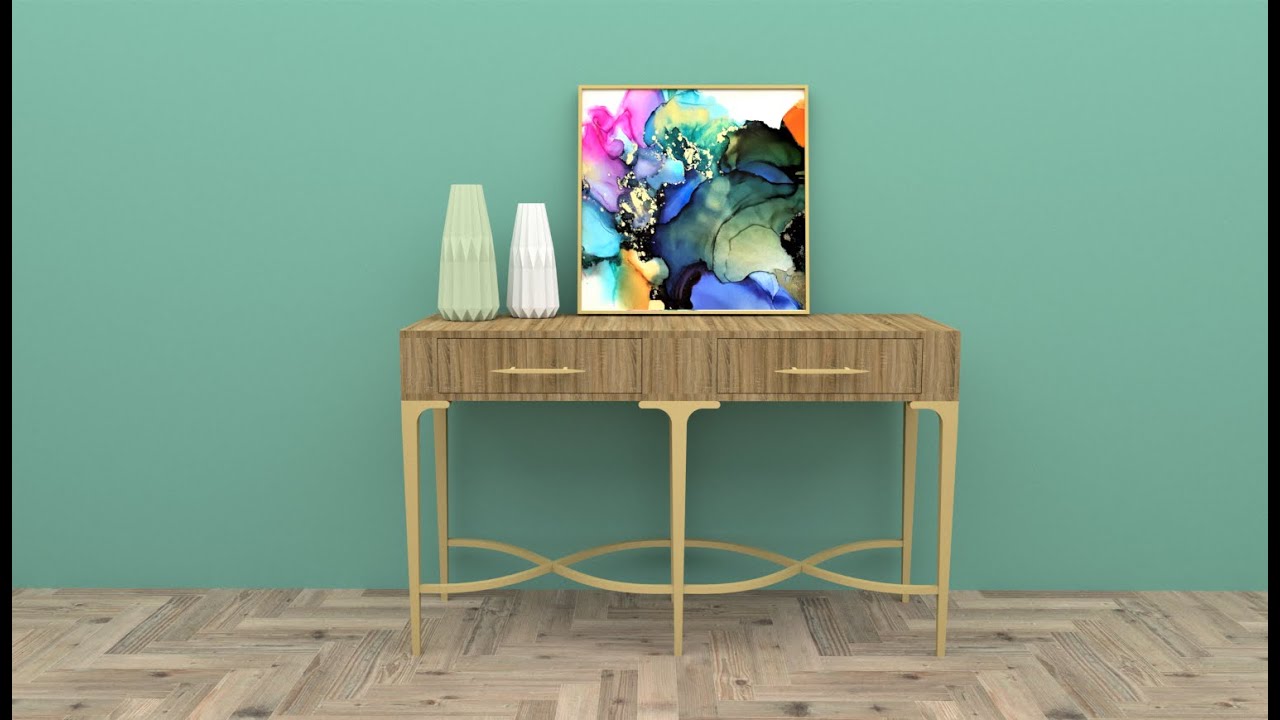 Console table modeling in SketchUp - YouTube