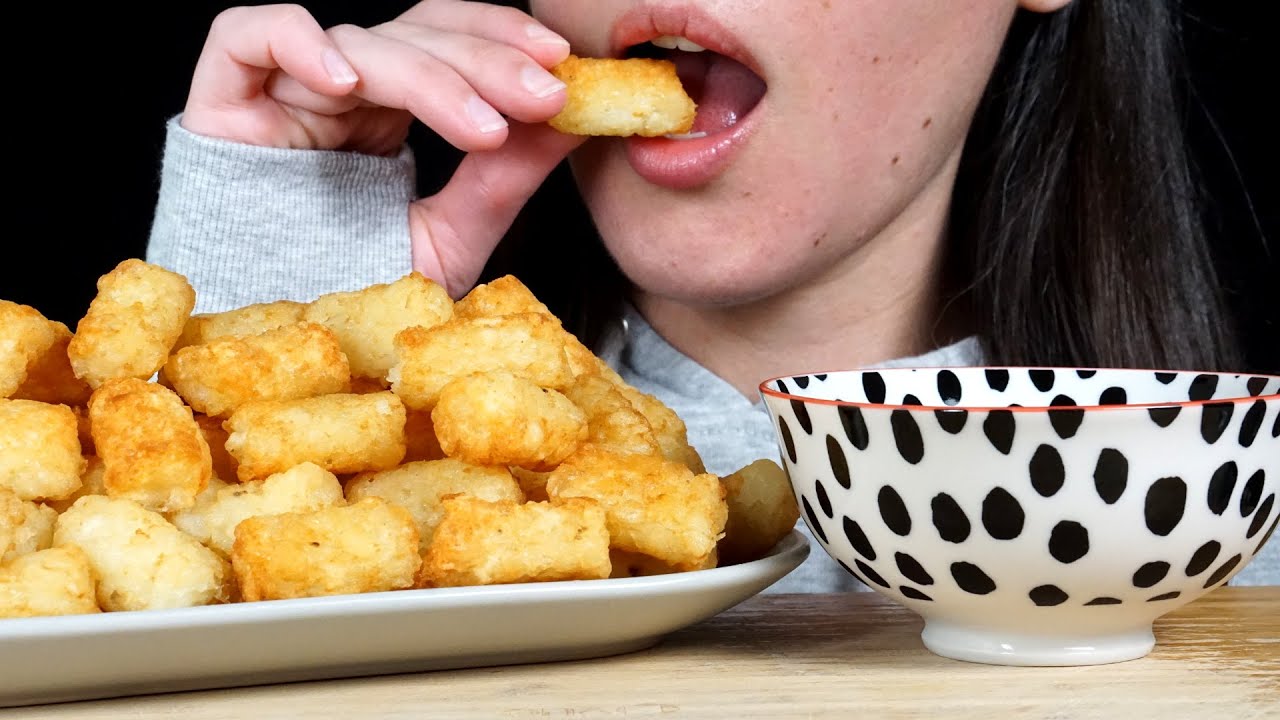 ASMR Eating Sounds: Potato Gems (No Talking) - YouTube