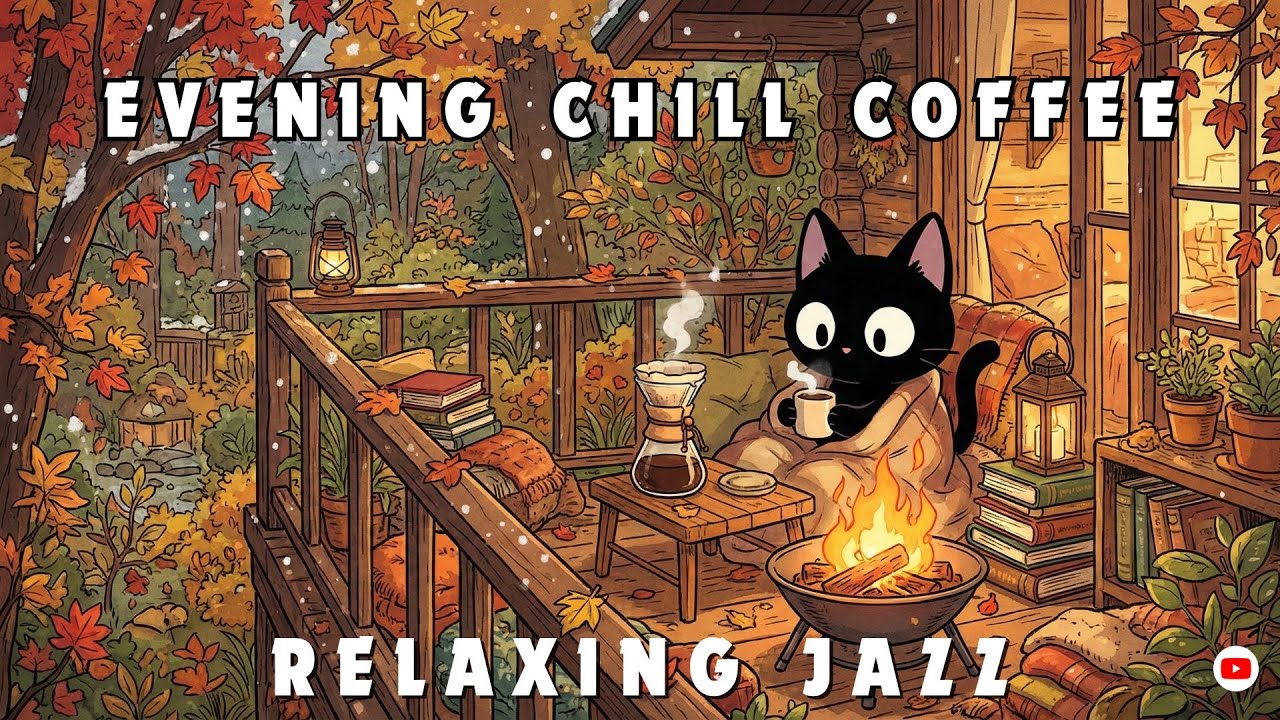 EVENING CHILL COFFEE RELAXING JAZZ ☕🌆 Smooth Beats to Unwind ...