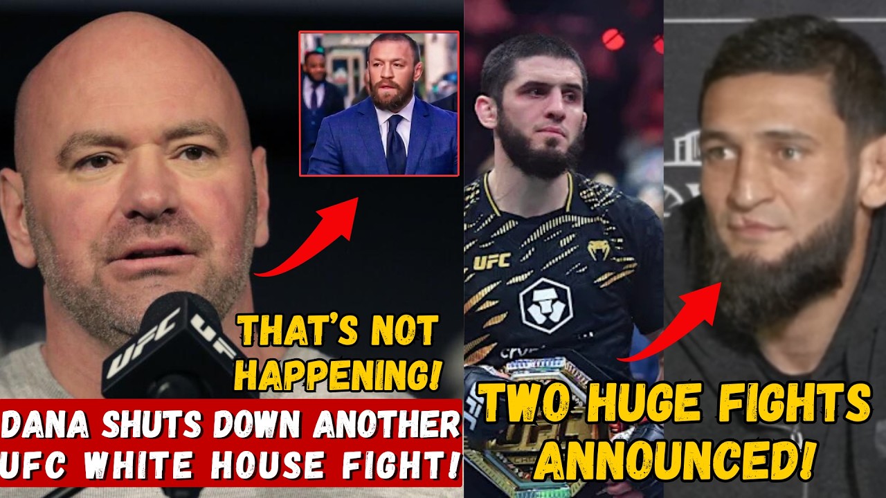 Dana White RESPONDS to White House Main Event Leak; Chimaev vs Imavov ...