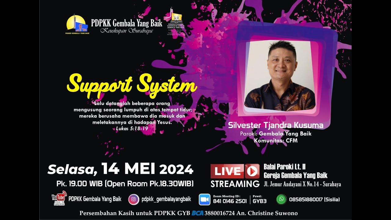 PDPKK GYB 14 MEI 2024 - "Support System" - YouTube