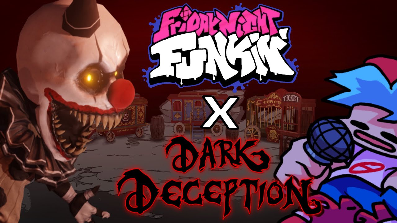 Dark Deception X Friday night funkin', Clown gremlin tricky mod - YouTube