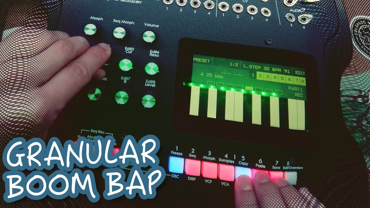 Granular Boom Bap Beat // Gotharman's Urano Modular Synth #TTNM - YouTube