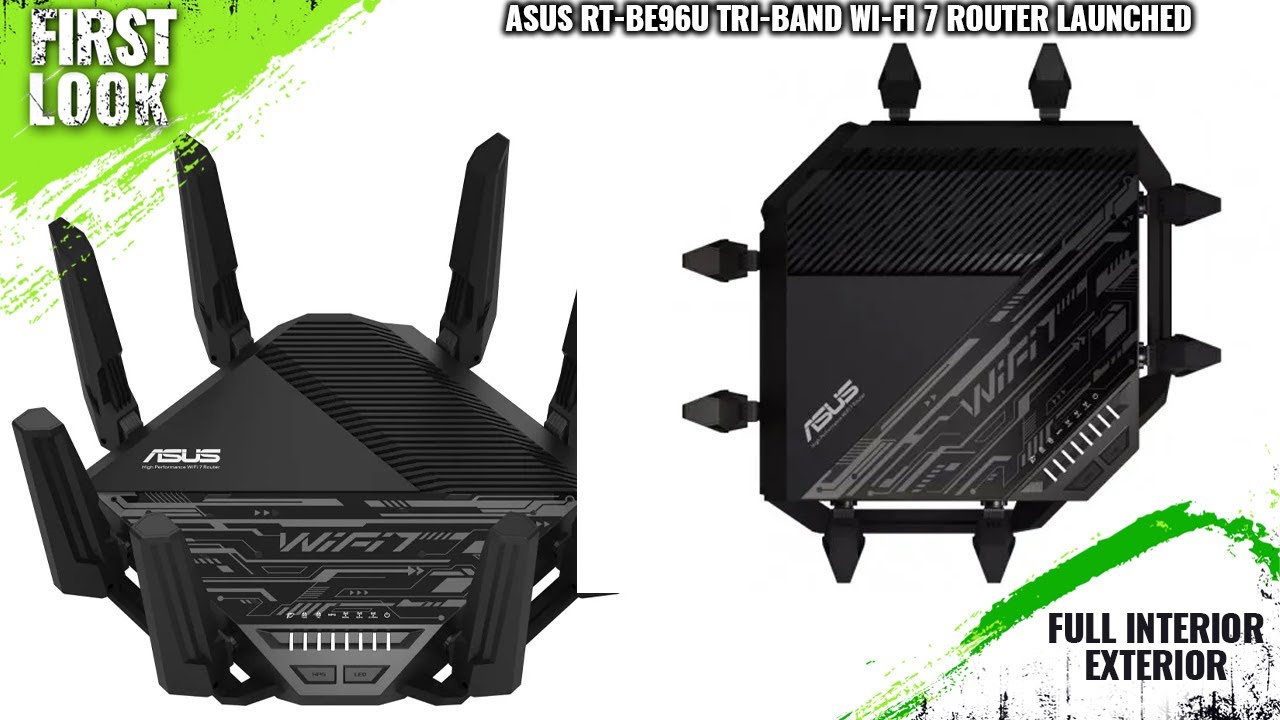 ASUS RT-BE96U Tri-Band Wi-Fi 7 Router Launched With Dual 10G Ports ...
