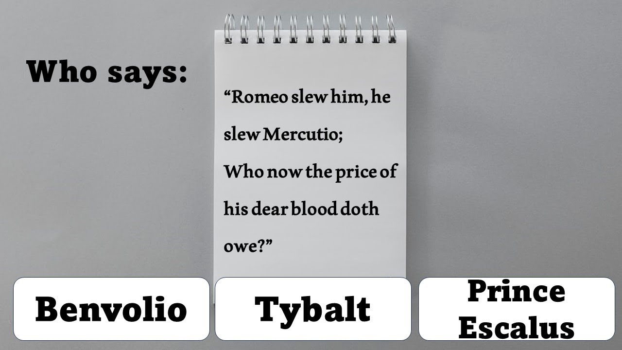 🗡️Romeo and Juliet Quiz 🌹| 20 Multiple Choice Questions | For Fun or ...