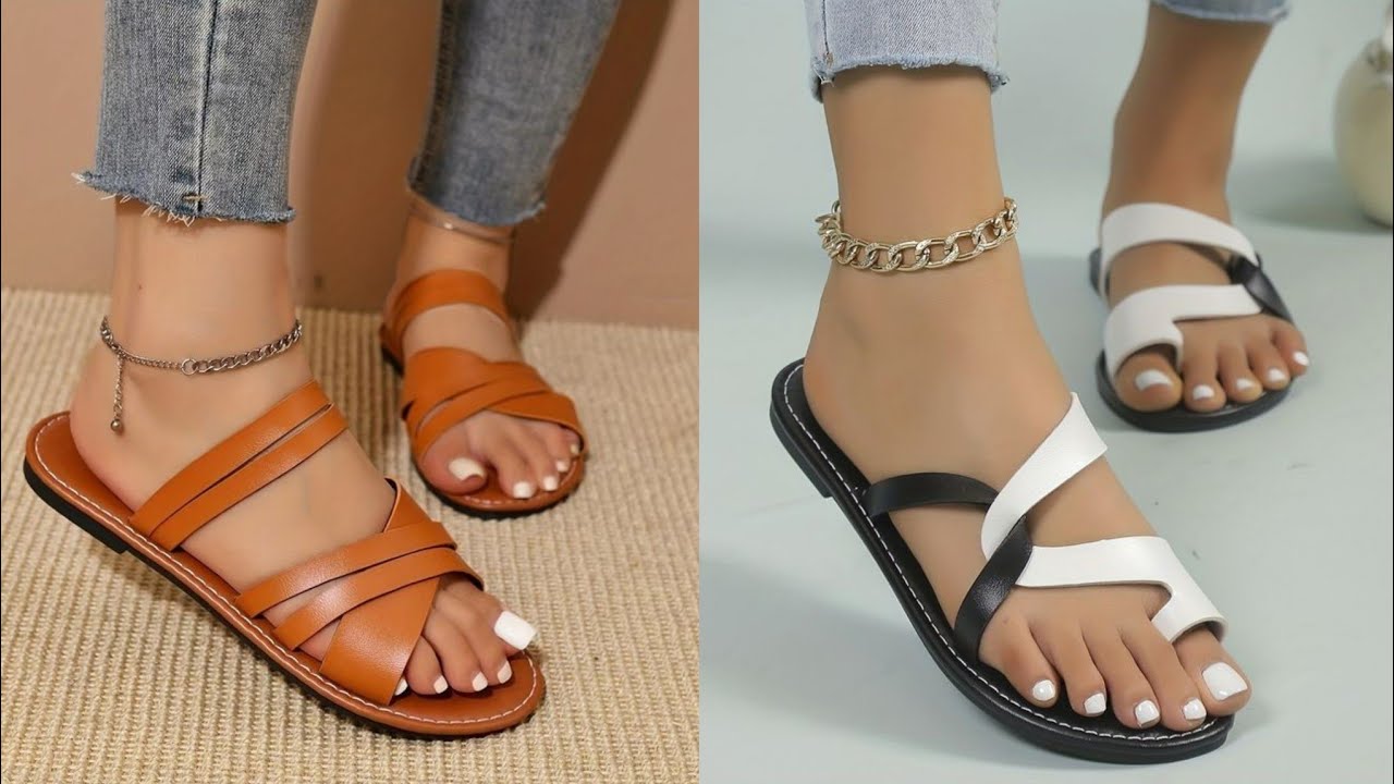 gorgeous stylish latest slipper design ideas for girls// 2024 - YouTube