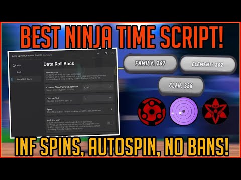 NEW NINJA TIME SCRIPT! WORKING INFINITE SPINS, OP DATA ROLLBACK, AUTO ...