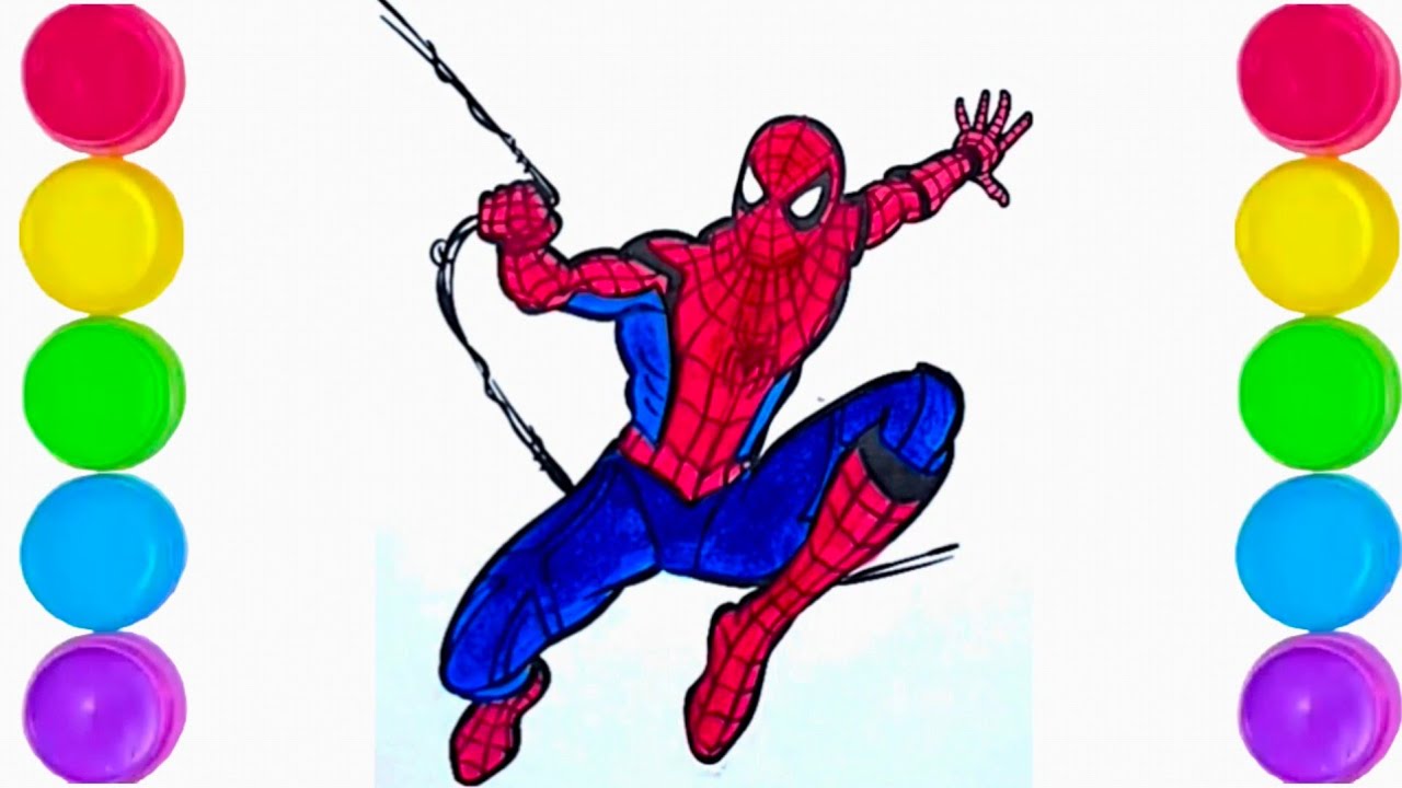 How to Draw Spiderman || Step by step Drawing of Spiderman for Kids ...
