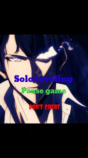solo leveling pause game #anime #youtubeshorts #pausegame - YouTube