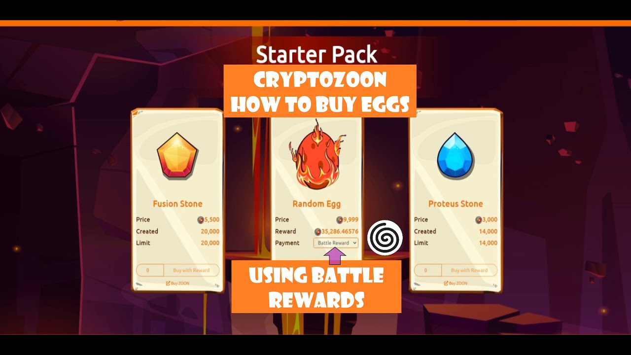 GET PAID TO PLAY CRYPTOZOON BATTLE REWARDS BUY AND HATCH EGGS - YouTube