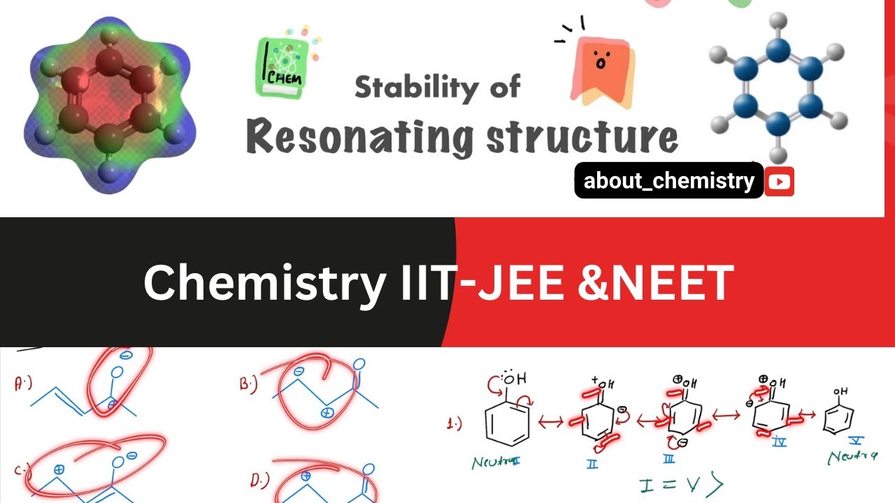 How to compare stability of Resonating structure || IIT-JEE &NEET ...