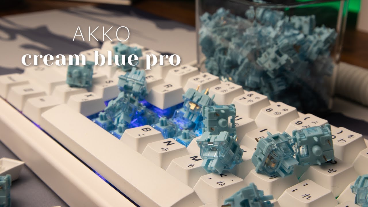 Akko Cream Blue Pro V3 Switch Review | Upgraded Budget Tactile King ...
