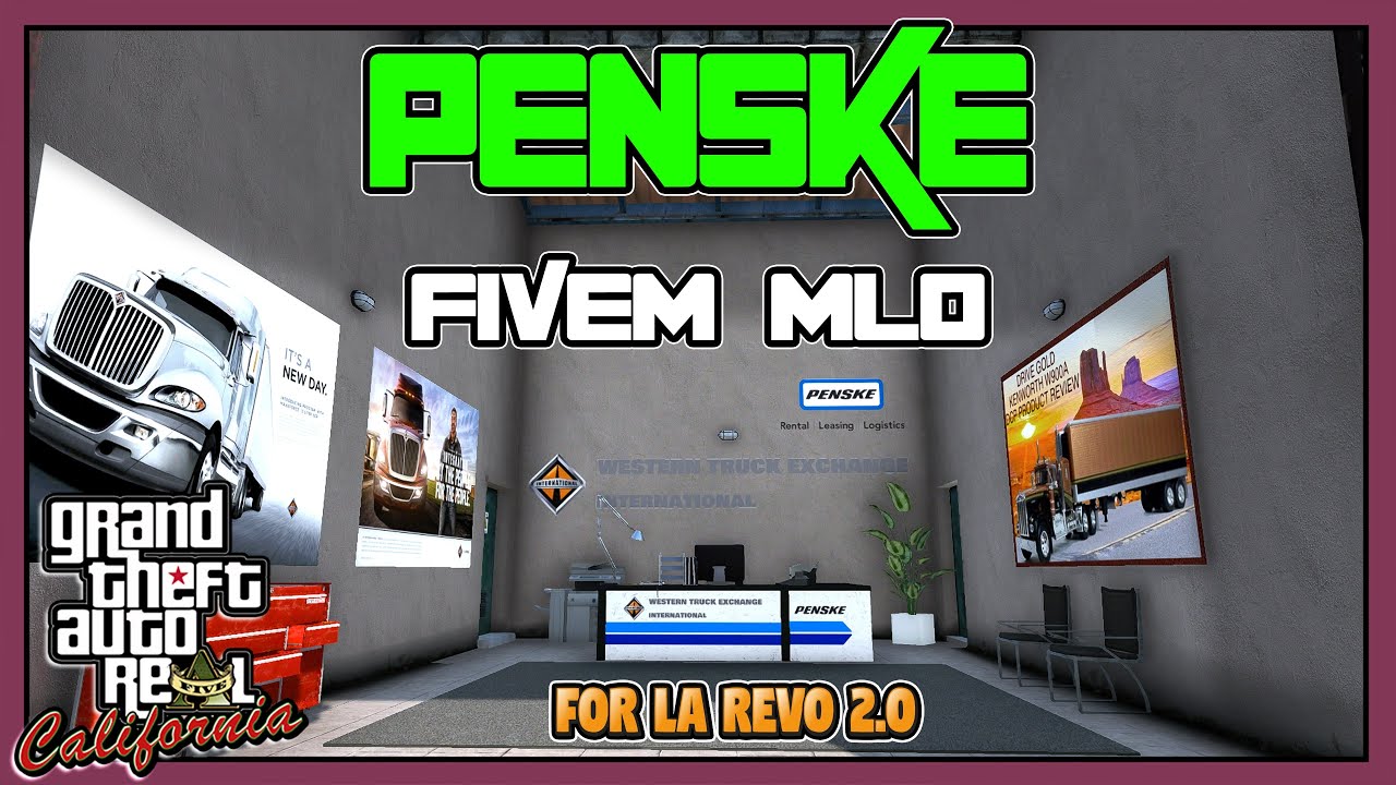 Showcase GTA 5 FiveM Interior Penske Trucks Dealership MLO For LA Revo ...