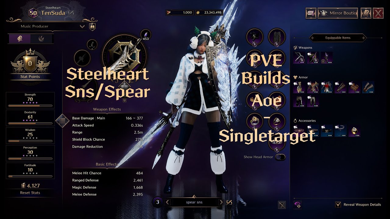 Updated Sns/Spear PVE Builds for Dungeons + 2 stars Shakarux | Throne ...