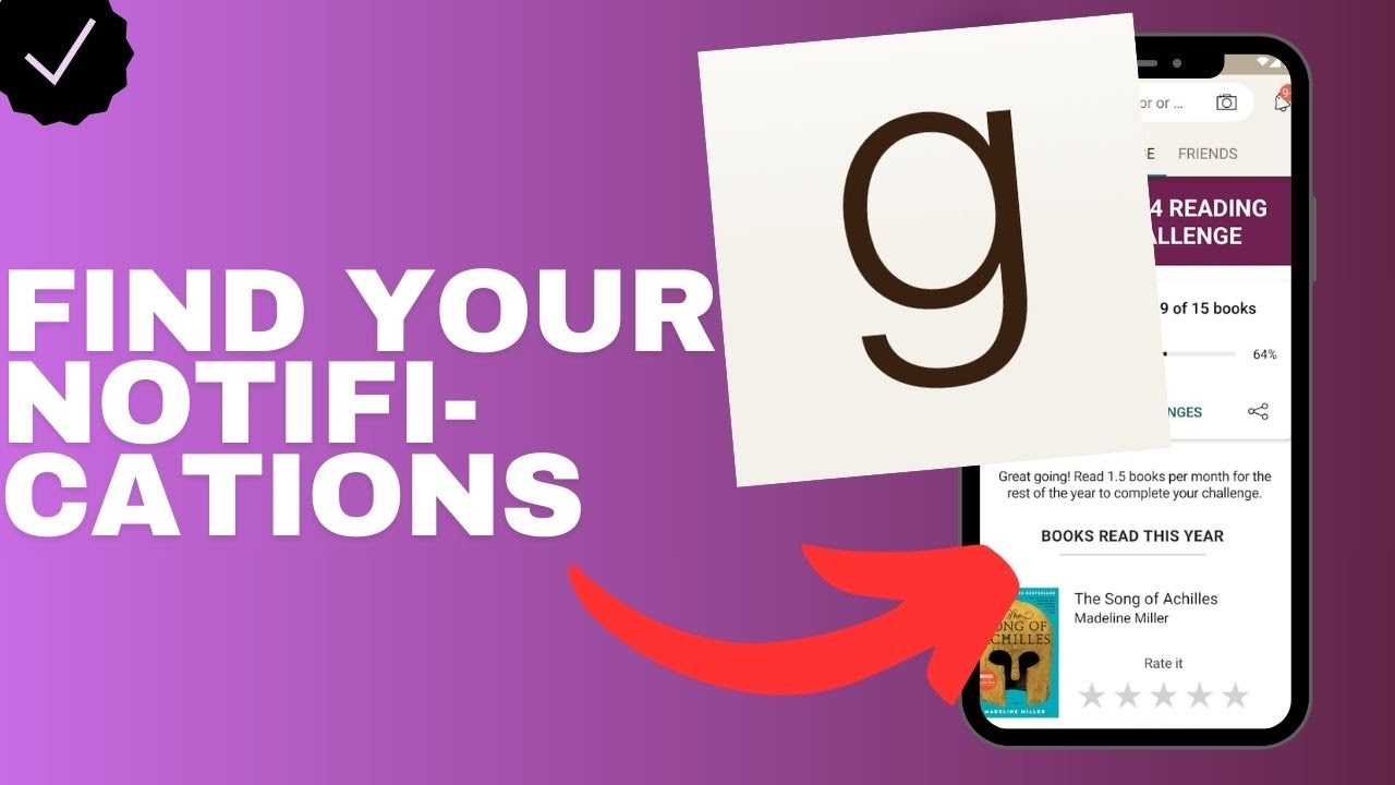 Where to find your notifications in the Goodreads app? - YouTube