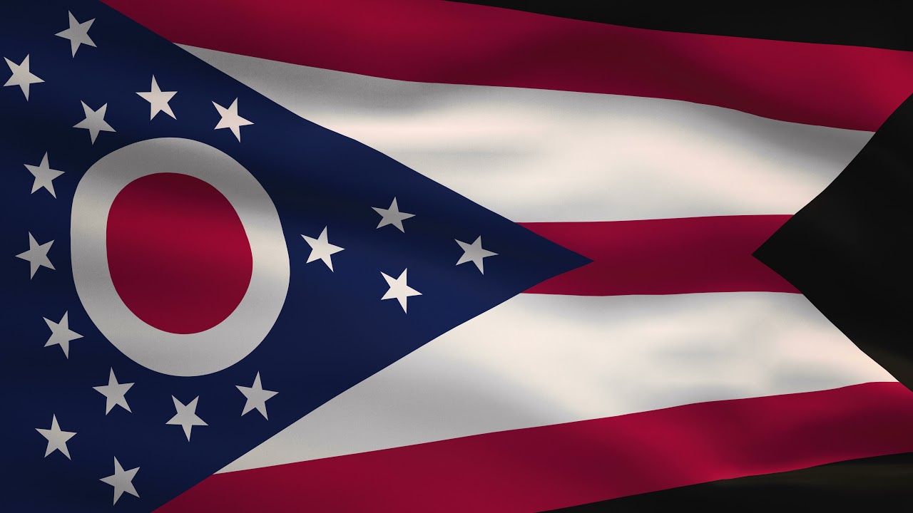 Ohio State Flag Animation USA | 8k | Flags of the World - YouTube