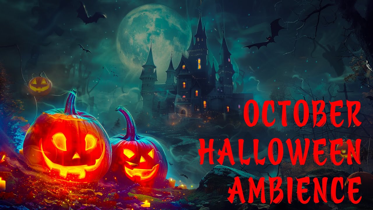 Best October Halloween Ambience 🎃 Cozy Autumn Haunted Castle Halloween ...