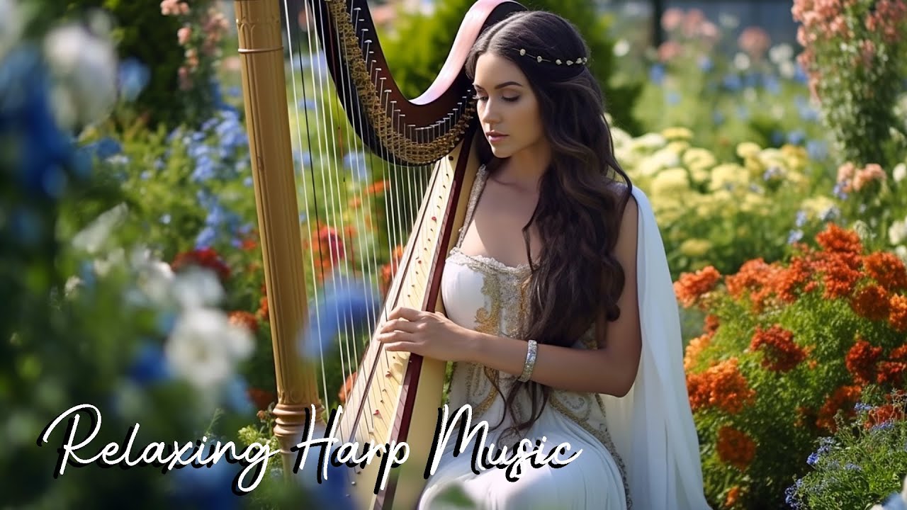 Heavenly Music 🎶 Heaven Harp Instrumental 🎶 Relaxing Background ...